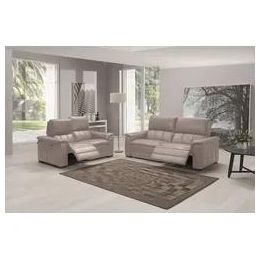 Polstergarnitur Egoitaliano "Capucine", beige (safari,), B:200cm H:99cm T:97cm, Sitzmöbel-Sets, bestehend aus einem 2-Sitzer und einem 2,5-Sitzer