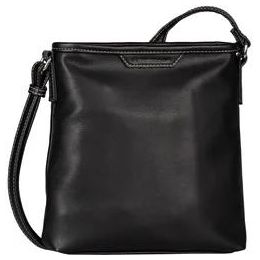 Umhängetasche Tom Tailor "Leora", Damen, Gr. B/H/T: 25cm x 24cm x 6cm, schwarz, Polyurethan, Taschen