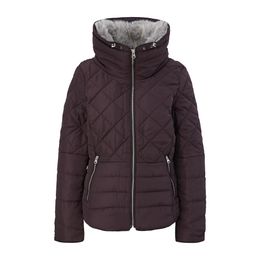 QS Übergangsjacke Damen Größe L hellgrau / brombeer Winterjacke