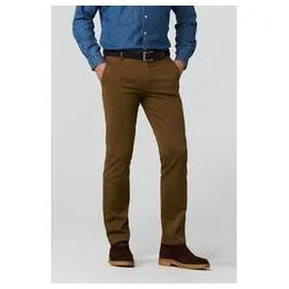 Chinos MEYER "Roma", Herren, Gr. 98, Untersetzt- und Schlankgr&ouml;&szlig;en, braun (karamell), 98% Baumwolle, 2% Elasthan, unifarben, regular fit lang, Hosen, mit Stretch-Dehnbund