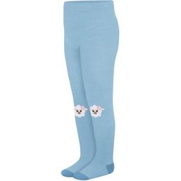 Normani Outdoor Sports Baby Merino Strumpfhose mit Noppen Lyss in Blau | Gr.: 74/80