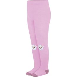 Normani Outdoor Sports Baby Merino Strumpfhose mit Noppen Lyss in Rosa | Gr.: 50/56