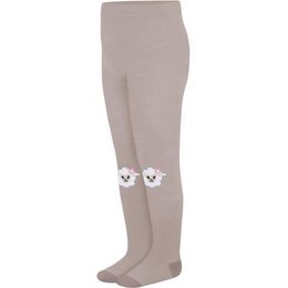 Normani Outdoor Sports Baby Merino Strumpfhose mit Noppen Lyss in Beige | Gr.: 86/92
