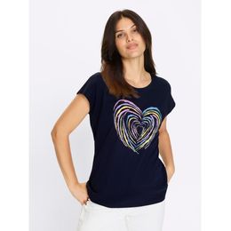 Sieh an! Kurzarmshirt in marine-orchidee | Gr.: 52