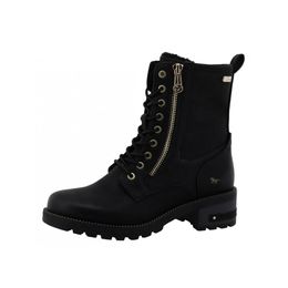 Mustang Shoes Schnürstiefel in Schwarz | Gr.: 41