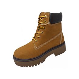 Bullboxer Schnürstiefel in Gelb | Gr.: 38