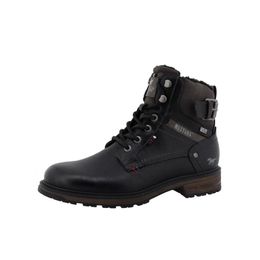 Mustang Shoes Schnürstiefel in Schwarz | Gr.: 43