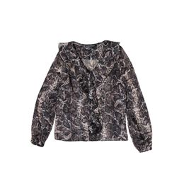 KOROSHI Bedruckte Langarmbluse für Damen in SCHWARZ | Gr.: XL