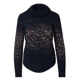 KOROSHI Weicher Damenpullover im Jacquardmuster in SCHWARZ | Gr.: XS