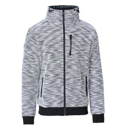 KOROSHI Sweatshirtjacke in wei&szlig; | Gr.: S