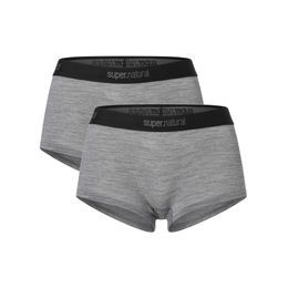 super.natural Merino Unterhosen W TUNDRA175 HIPSTER 2-PACK in grau | Gr.: XXL