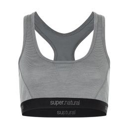 super.natural Merino Bra W TUNDRA220 SEMPLICE BRA in grau | Gr.: L