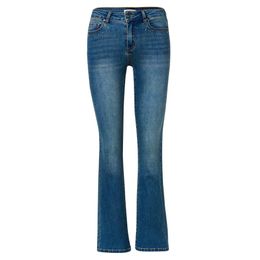 KOROSHI Damen Bootcut Jeans mit Nieten in blau | Gr.: 36