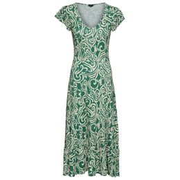 Laura Scott Sommerkleid in grün-sand-gemustert | Gr.: 38