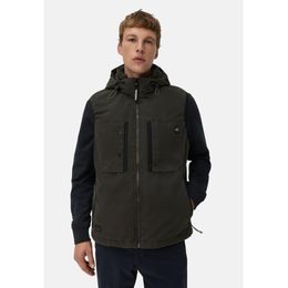 Camel Active Outdoor Weste mit abnehmbarer Kapuze in Dunkelbraun | Gr.: L