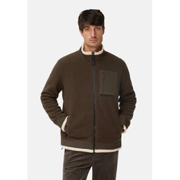 Camel Active Sweatjacke mit Taschen in Dunkelbraun | Gr.: XXL