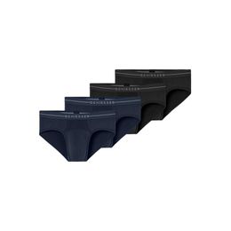 Schiesser Rio Slip / Unterhose Cotton Flex in Schwarz / blau | Gr.: XXL