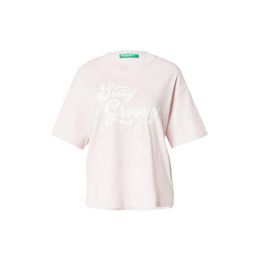 United Colors Of Benetton T-Shirt Damen Größe XL pastellpink / weiß
