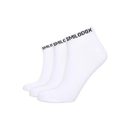 Smilodox Sneaker Socken 3er Pack ' 3er Sneaker Socks ' Herren Gr&ouml;&szlig;e 39/42 wei&szlig;