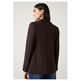 More & More More & More elastischer Business-Longblazer in espresso brown | Gr.: 34