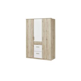 Kleiderschrank Cariba - holzfarben - 135 cm - 199 cm - cm 58,0 - Sconto