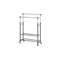 Kleiderh&auml;nger Rogola - schwarz - Kunststoff,Metall - 100 cm - 120 cm - cm 43,0 - Sconto