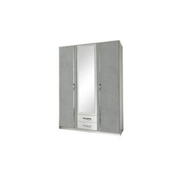 Kleiderschrank Duo - weiß - 135 cm - 199 cm - cm 58,0 - Sconto