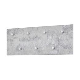 Garderobenpaneel Lesa - grau - MDF-Platte - 80 cm - 30 cm - cm 5,5 - Sconto