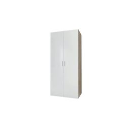 Kleiderschrank Malta - weiß - 80 cm - 185 cm - cm 54,0 - Sconto