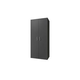Schrank 2-türig Multischrank-System - grau - 80 cm - 185 cm - cm 40,0 - Sconto