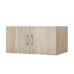 Aufsatz 2-t&uuml;rig Multischrank-System - holzfarben - 80 cm - 40 cm - cm 54,0 - Sconto