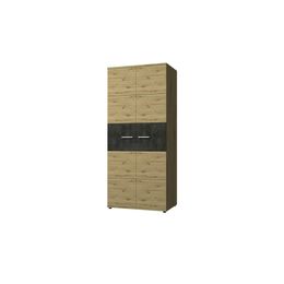 Schrank Nina - holzfarben - 87 cm - 200 cm - cm 56,0 - Sconto