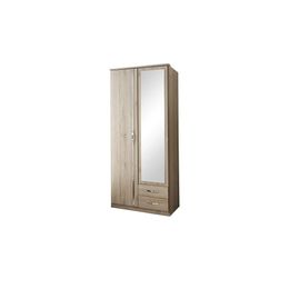 Kleiderschrank Duo - holzfarben - 91 cm - 199 cm - cm 58,0 - Sconto