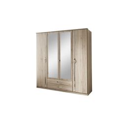 Kleiderschrank Duo - holzfarben - 179 cm - 199 cm - cm 58,0 - Sconto