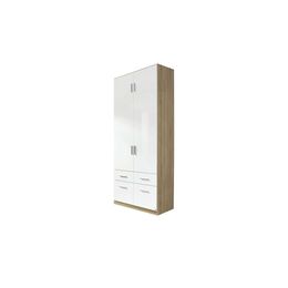 Kleiderschrank Celle - holzfarben - 91 cm - 197 cm - cm 54,0 - Sconto