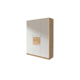Kleiderschrank Landsberg - wei&szlig; - 136 cm - 197 cm - cm 54,0 - Sconto