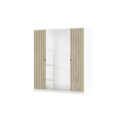 Dreht&uuml;renschrank Genua - wei&szlig; - 181 cm - 197 cm - cm 54,0 - Sconto