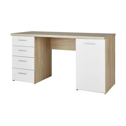 Schreibtisch Nil - holzfarben - 145 cm - 76 cm - cm 60,0 - Sconto