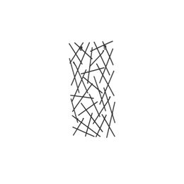 Wandgarderobe Pelado - schwarz - Metall - 30 cm - 60 cm - cm 5,0 - Sconto