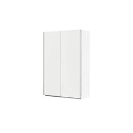 Schwebetürenschrank Quadra - weiß - 136 cm - 210 cm - cm 62,0 - Sconto