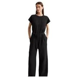 Marc O'Polo Overall MARC O'POLO "aus TENCELTM Lyocell", Damen, Gr. 38, schwarz, Obermaterial: 100% Lyocell; Futter: 100% Nicht verfügbar, unifarben, Casual, relaxed fit lang, Rundhals, Overalls