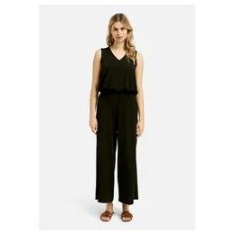Jumpsuit Milano Italy, Damen, Gr. 42, schwarz, Material: 96% Viskose, 4% Elasthan, Overalls, mit Taillengummizug