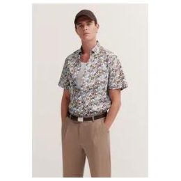 Kurzarmhemd Bugatti, Herren, Gr. 3XL, Normalgrößen, beige (60, taupe), 100% Baumwolle, geblümt, normal, Hemden, mit Button-Down-Kragen