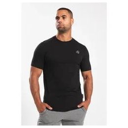 Funktionsshirt GORILLA WEAR, Herren, Gr. XXL, schwarz, 100% Baumwolle, bedruckt, unifarben, normal, Rundhals, Shirts, mit coolem, großem Rückenprint