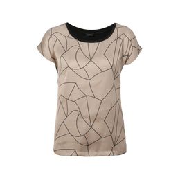 Laura Scott Shirtbluse in camelfarben-schwarz | Gr.: 40