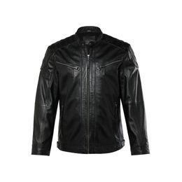 Men Plus Lederjacke in schwarz | Gr.: L