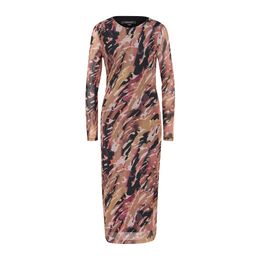 comma, COMMA Kleid Damen Gr&ouml;&szlig;e 40 cappuccino / melone / schwarz / wei&szlig; Winterkleid