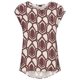 Laura Scott Druckbluse in bordeaux-grafik | Gr.: 38