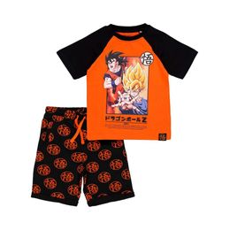 Dragon Ball Set 'Super Saiyajin Goku ' Jungen Größe 122 orange / schwarz