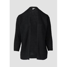 QS Strickjacke langarm in Schwarz | Gr.: 46